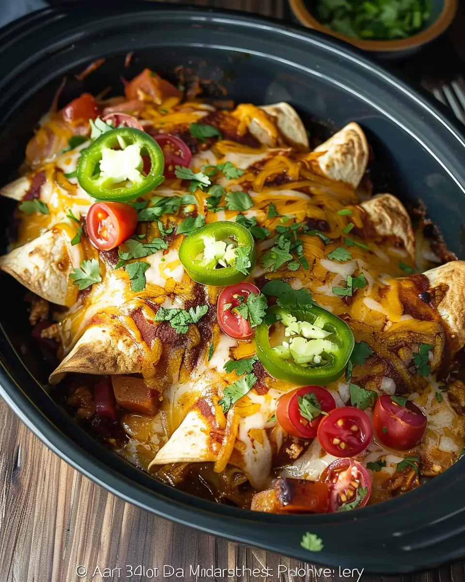 slow cooker chicken enchiladas