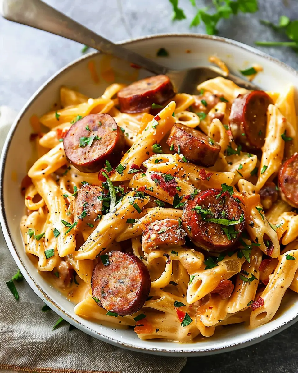 creamy cajun sausage pasta