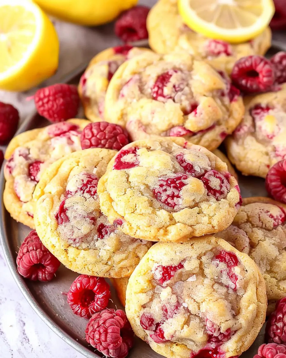 lemon raspberry cookies