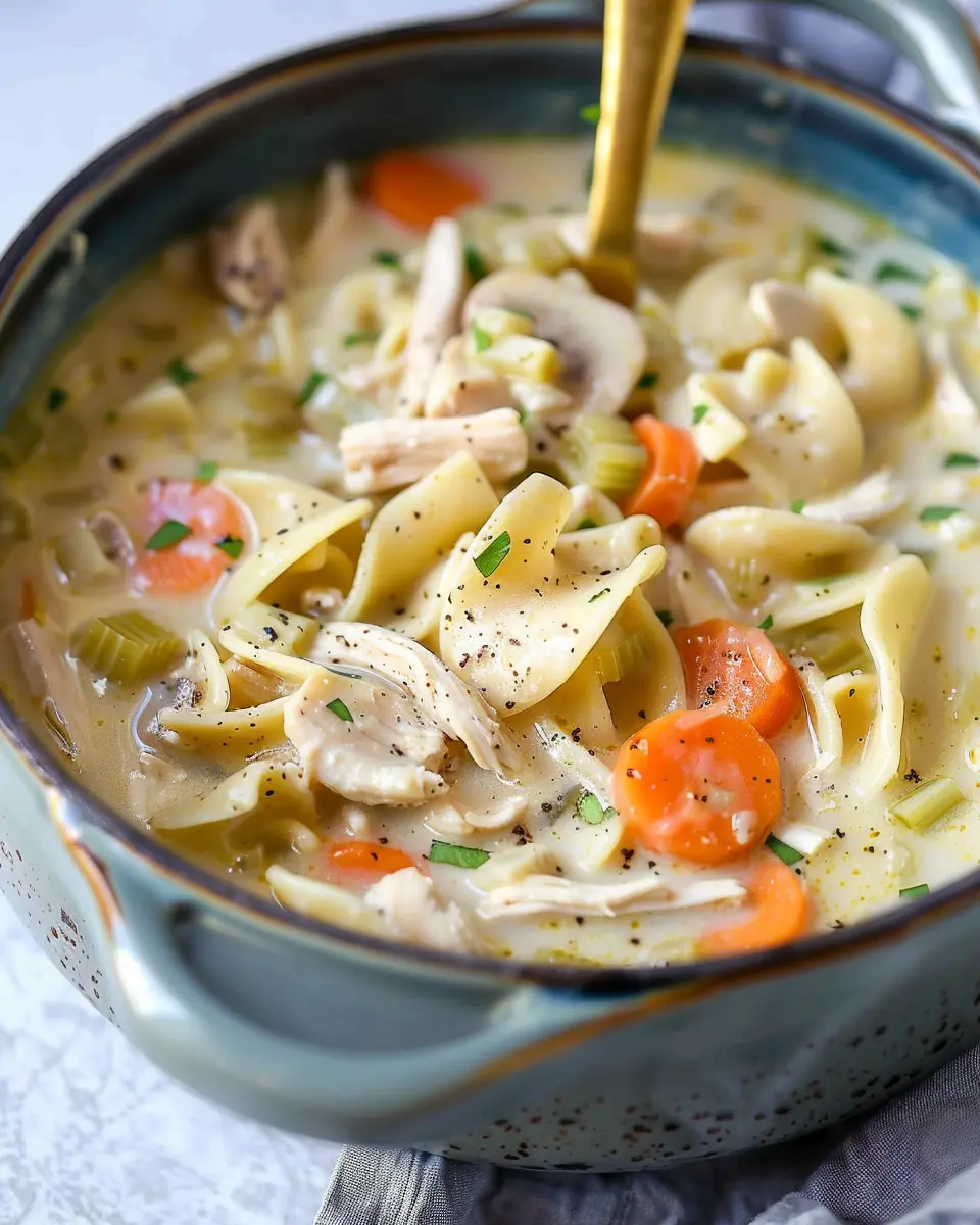creamy chicken noodle soup