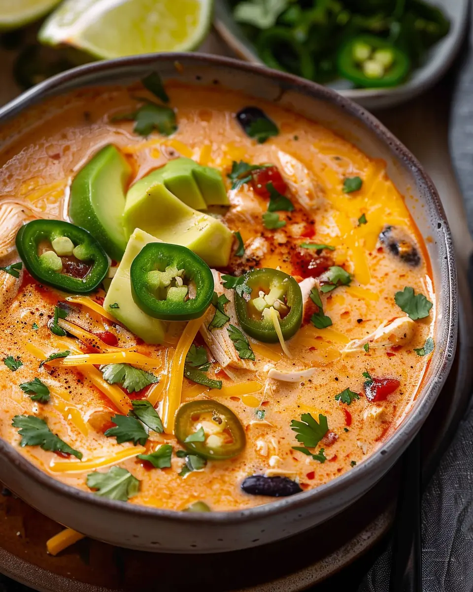 creamy chicken enchilada soup