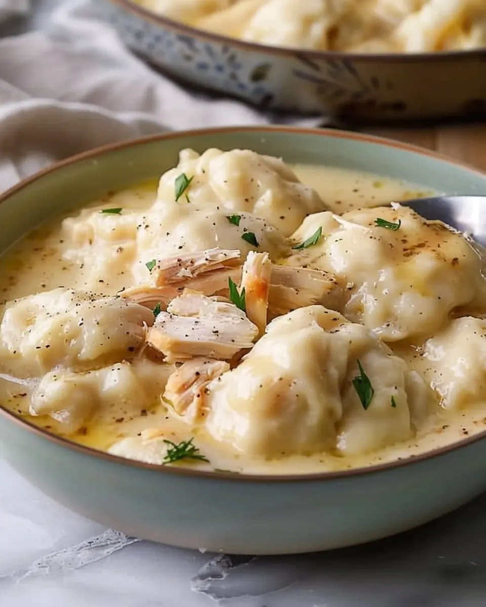 Super Easy Chicken and Dumplings