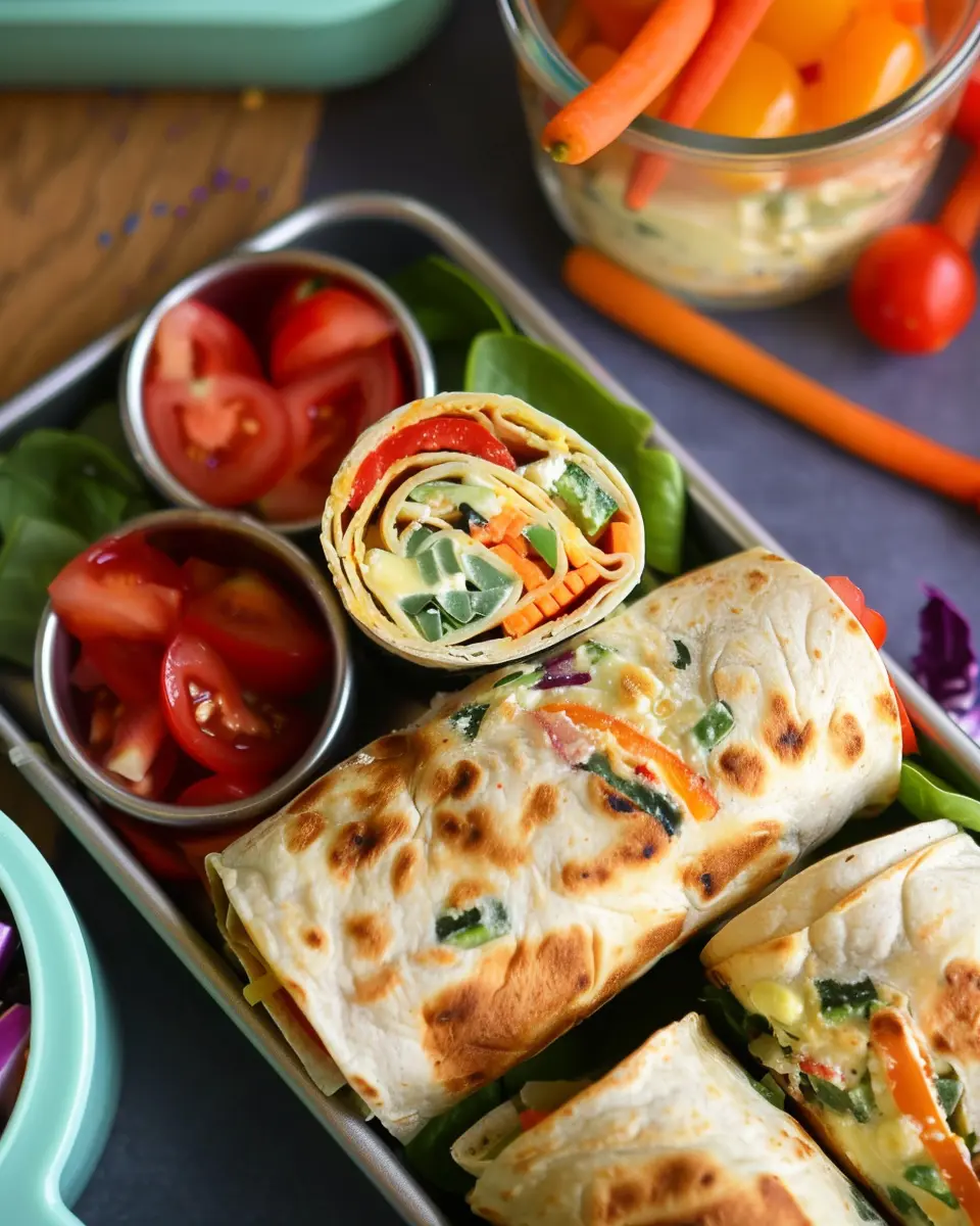 Vegetable Cream Cheese Tortilla Roll Ups