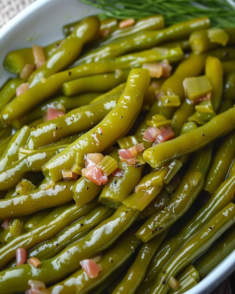 Grandma’s canned green beans recipe