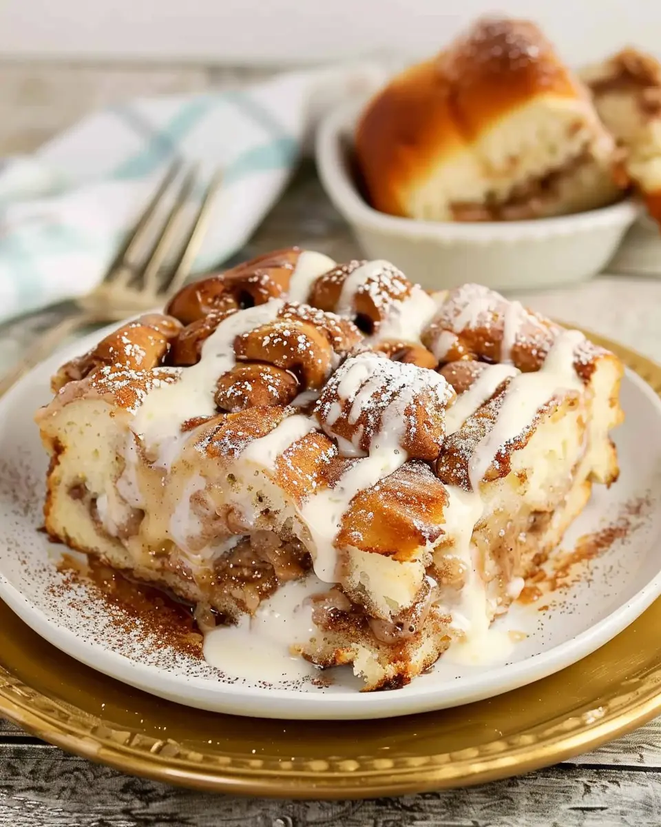 Cinnamon Roll French Toast Casserole