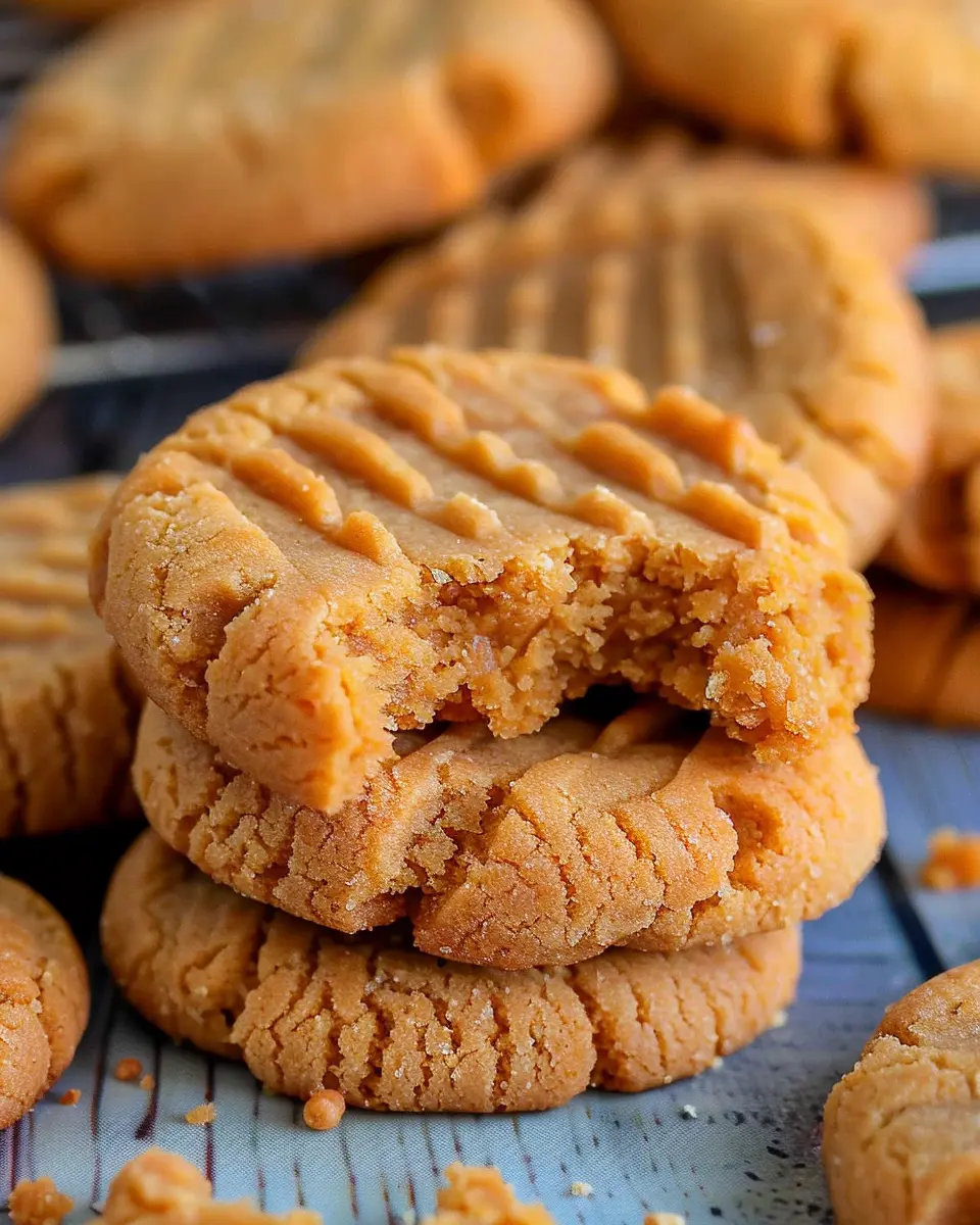 old-fashioned peanut butter cookies